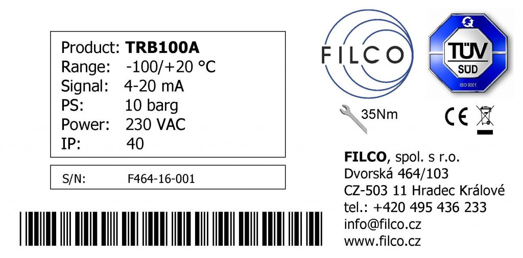 Portable dew point indicator TRB100A | FILCO, spol. s r.o.